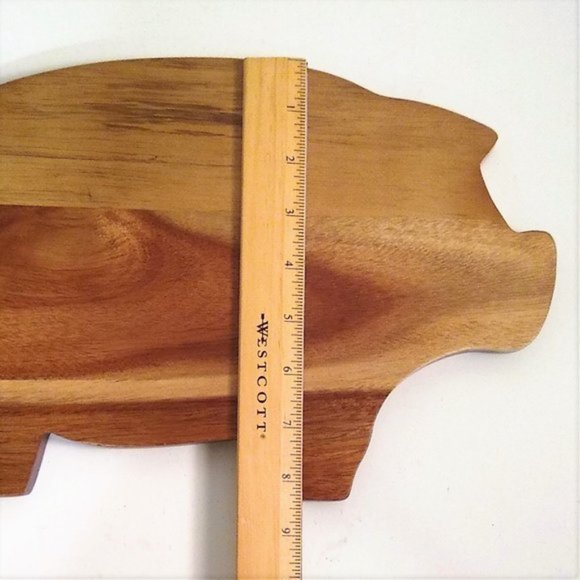 acacia swimwear | Kitchen | Acacia Wood Farmhouse Pig Shape Serve Board ...